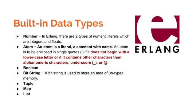 Introduction to Erlang Programming Language | PPT