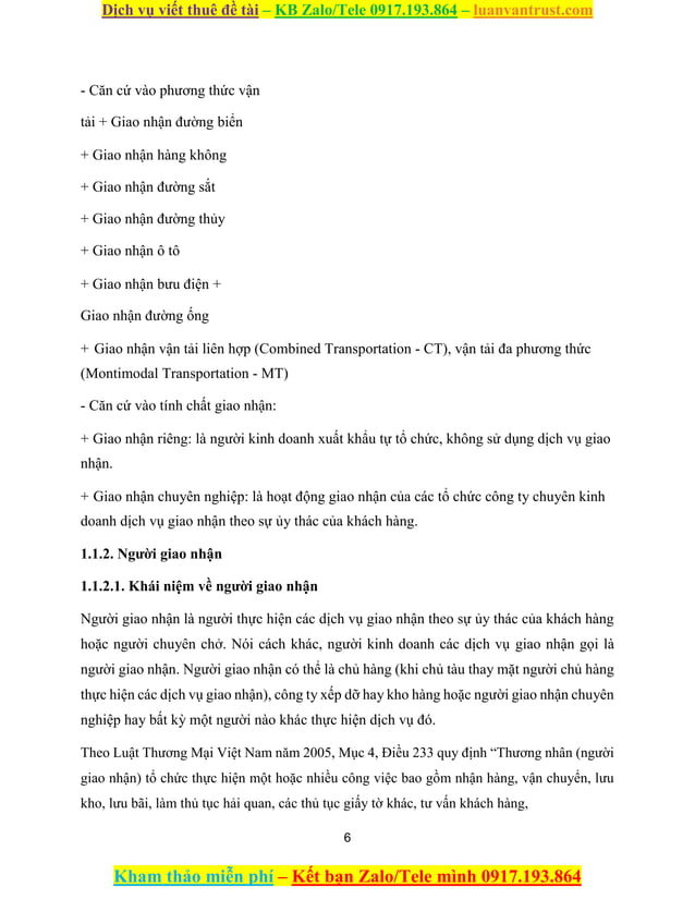 Cơ sở lý luận chung về hoạt động giao nhận hàng hóa xuất nhập khẩu.docx