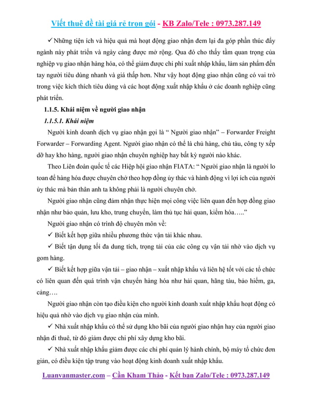 Cơ sở lý luận về hoạt động và quy trình giao nhận hàng hóa xuất nhập khẩu bằng đường biển.docx