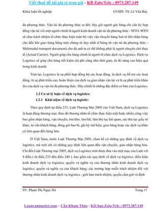 CƠ SỞ LÝ LUẬN VỀ LOGISTICS VÀ DỊCH VỤ LOGISTIC.docx