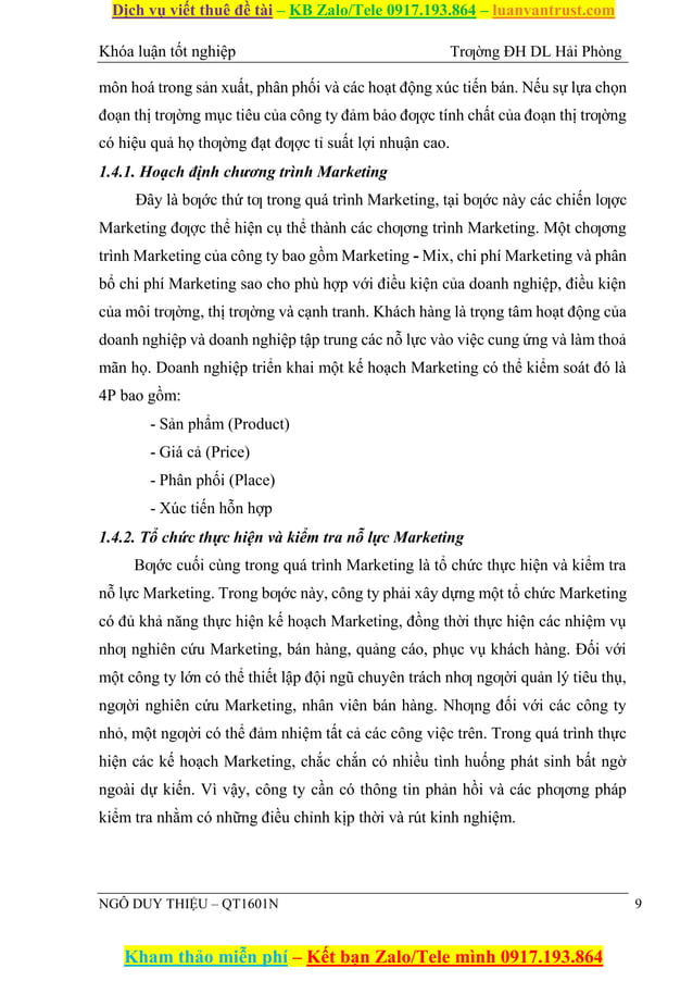 Cơ sở lý luận về marketing trong hoạt động kinh doanh của doanh nghiệp.docx