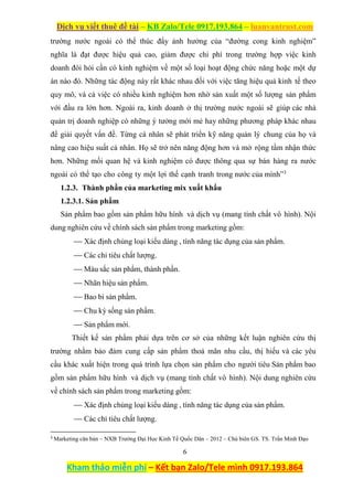 Cơ sở lý luận về marketing và chiến lược marketing mix xuất khẩu.doc