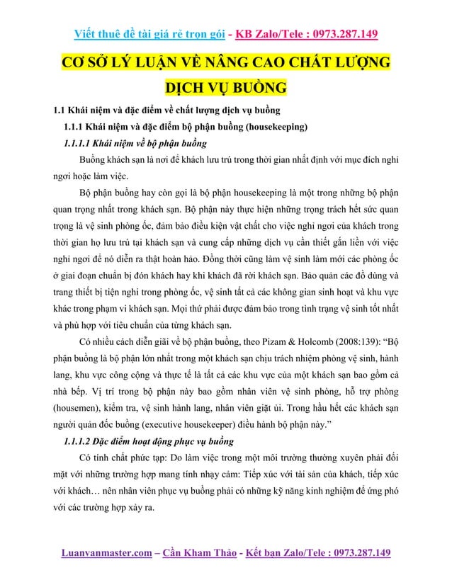 Cơ sở lý luận về nâng cao chất lượng dịch vụ buồng.docx