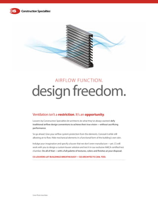 Cs louvers 2017 jon salis cell 940 445 1845 | PDF