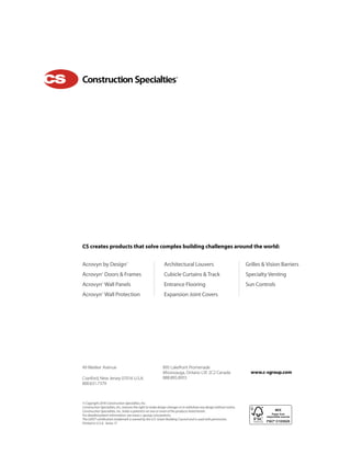 Cs louvers 2017 jon salis cell 940 445 1845 | PDF