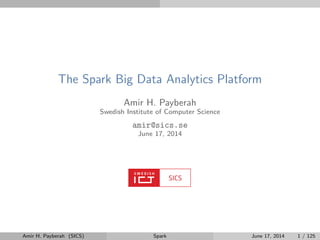 The Spark Big Data Analytics Platform | PPT