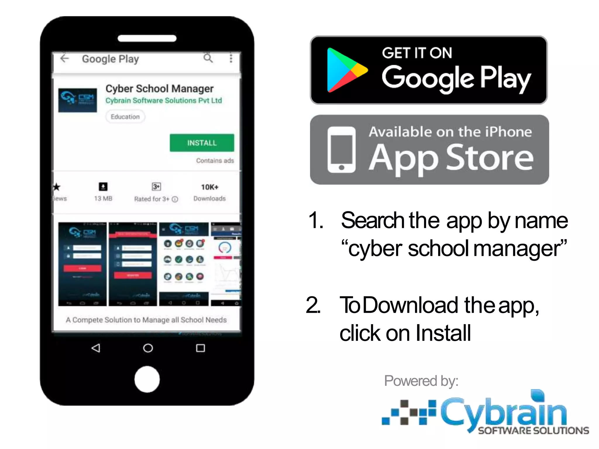 School Crm | Cyber School Manager | PPTX