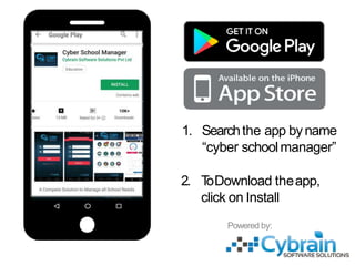 School Crm | Cyber School Manager | PPTX