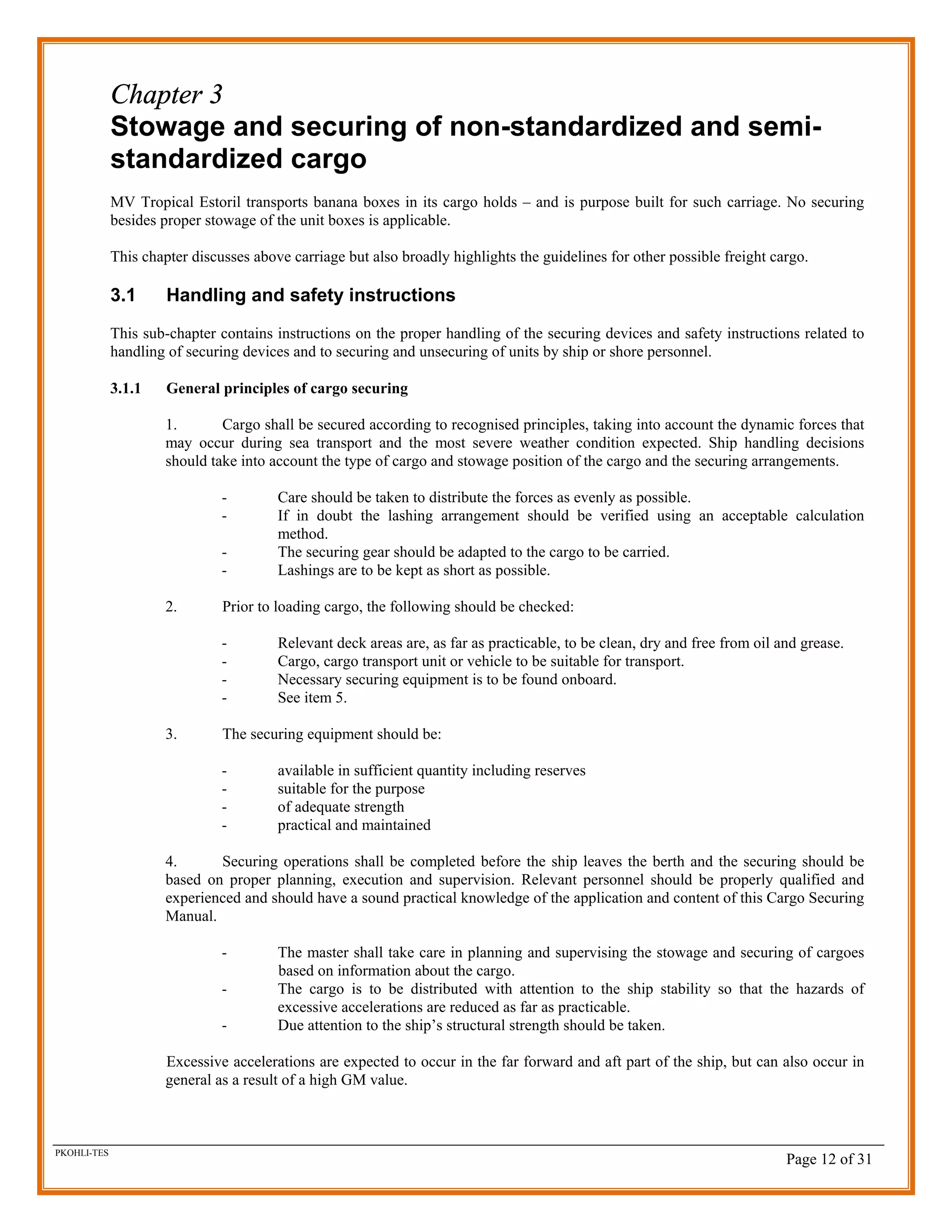 Cargo Securing Manual | PDF