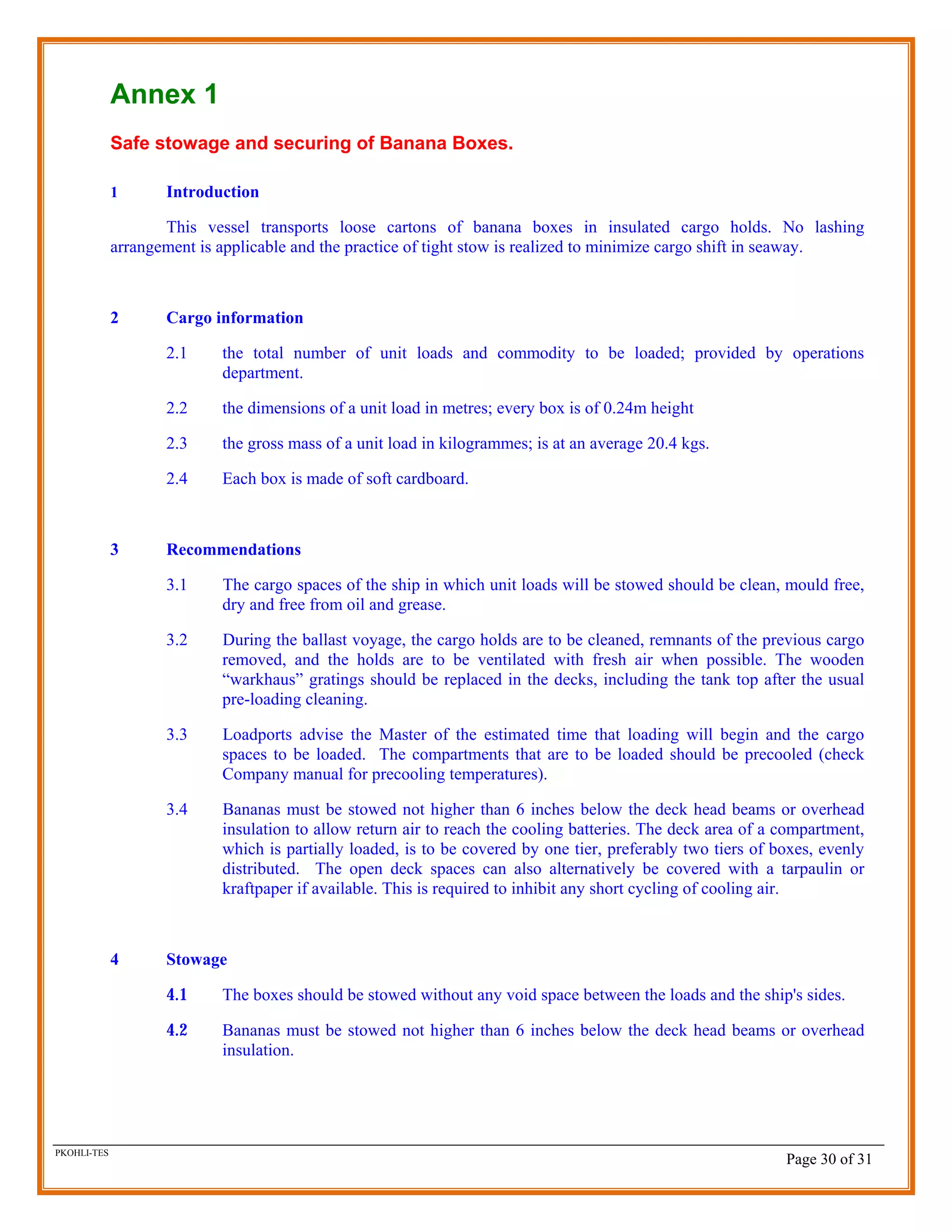 Cargo Securing Manual | PDF