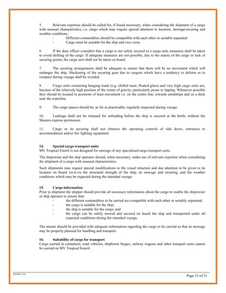 Cargo Securing Manual | PDF