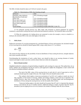 Cargo Securing Manual | PDF