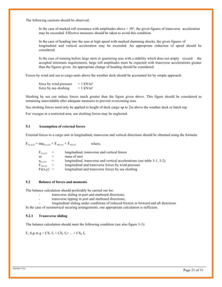 Cargo Securing Manual | PDF