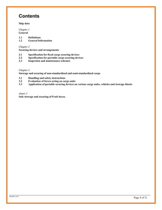 Cargo Securing Manual | PDF