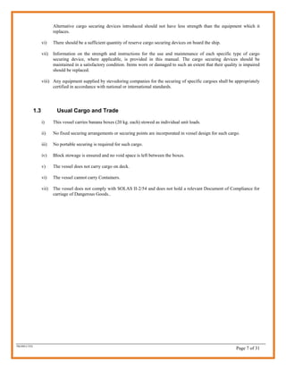 Cargo Securing Manual | PDF