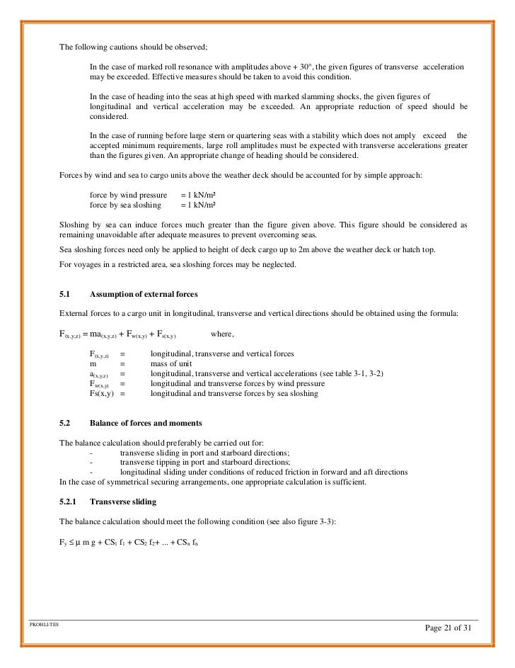 Cargo Securing Manual