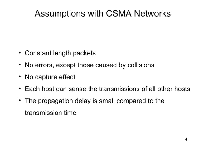 Csma | PPT | Computer Networking | Computing
