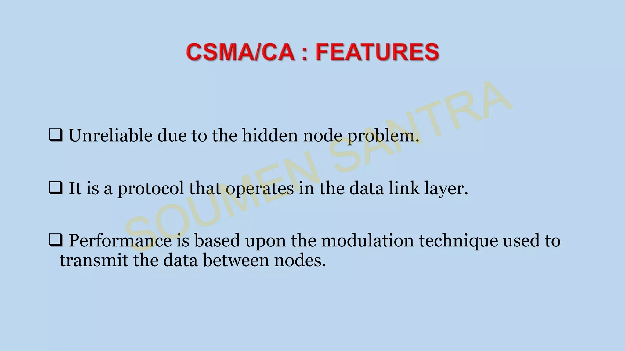Carrier Sense Multiple Access With Collision Avoidance Csma Ca Pptx