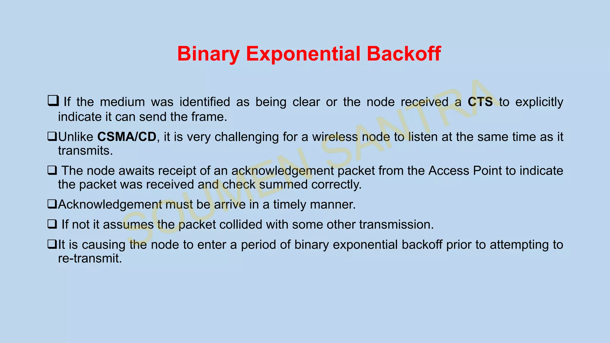 Carrier-sense multiple access with collision avoidance CSMA/CA | PPTX