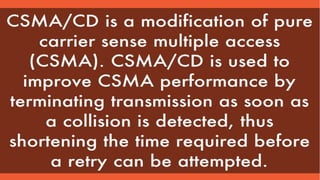 Csma cd | PPTX