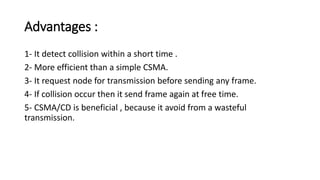 Csma cd and csma-ca | PPTX
