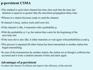 Csma(carriers sense-multiple-acess) | PPT