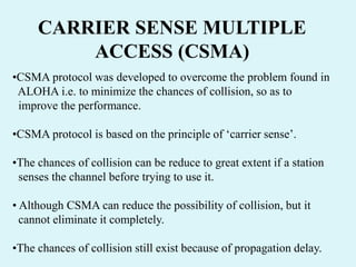 Csma(carriers sense-multiple-acess) | PPT