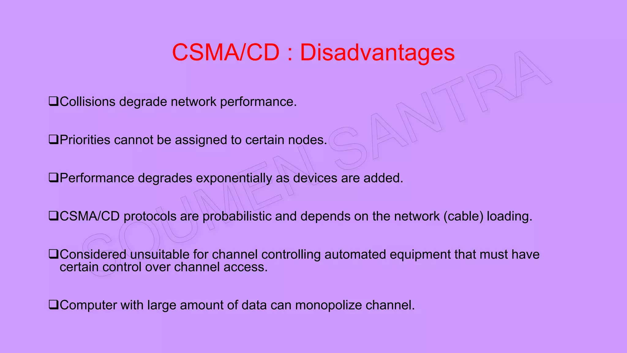 Carrier Sense Multiple Access With Collision Detection (CSMA/CD ...