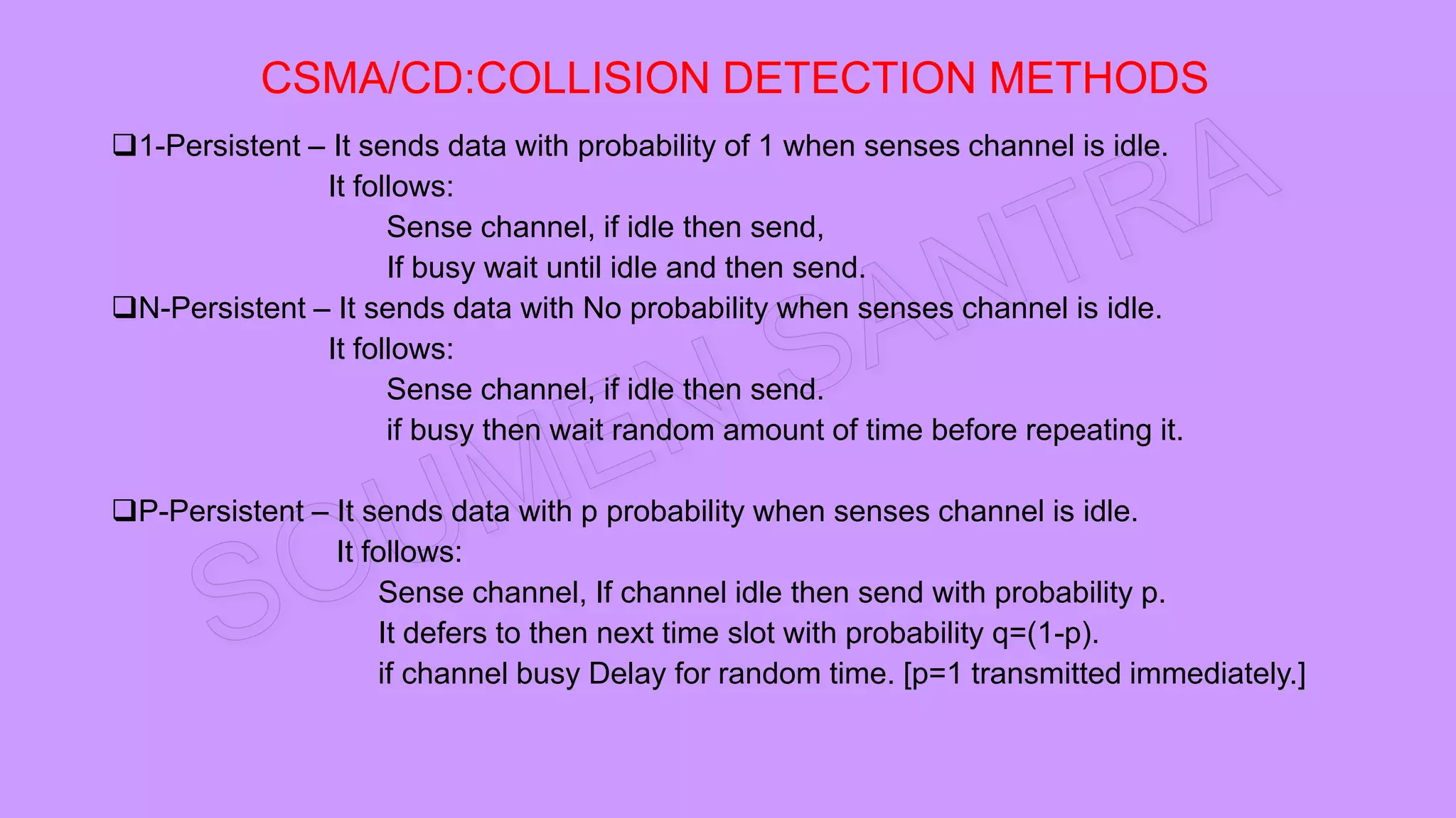 Carrier Sense Multiple Access With Collision Detection (CSMA/CD ...