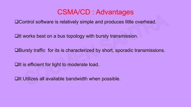 Carrier Sense Multiple Access With Collision Detection (CSMA/CD ...