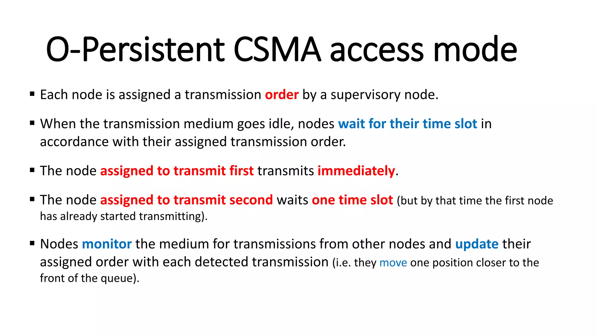 Carrier Sense Multiple Access (CSMA) | PPTX