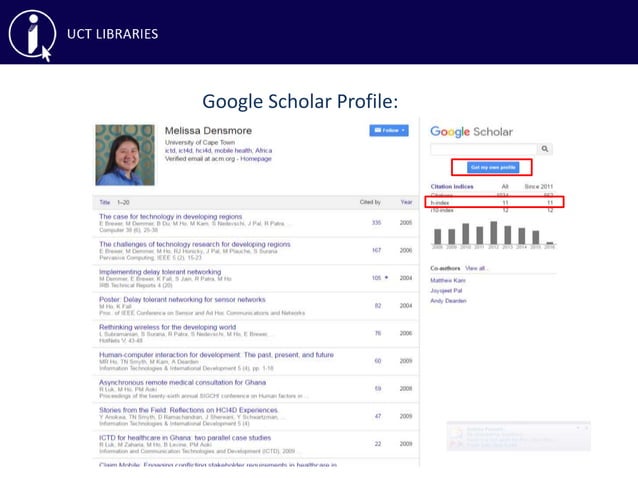 Computer Science masters library training UCT | PPT