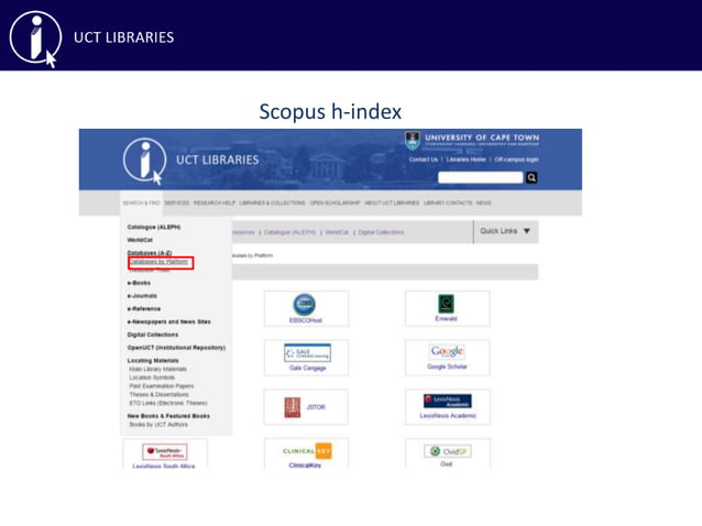 Computer Science masters library training UCT | PPT
