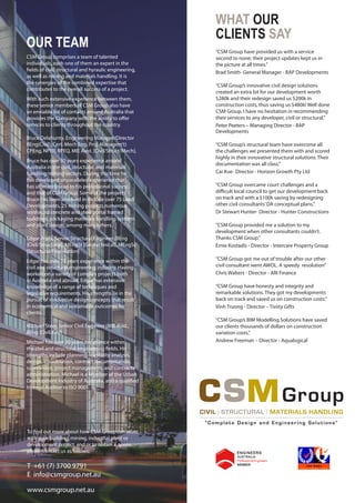 Csm capability statement 2013 | PDF