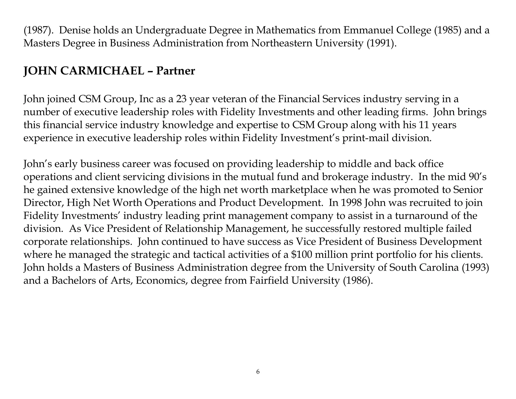 CSM Corporate Profile | PPT