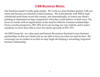 CSM Corporate Profile | PPT