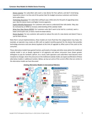 New Models for Device Financing | PDF