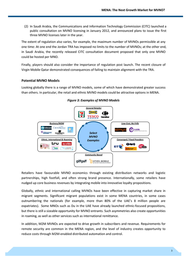 Middle East and North Africa: The Next Growth Market for MVNO? | PDF