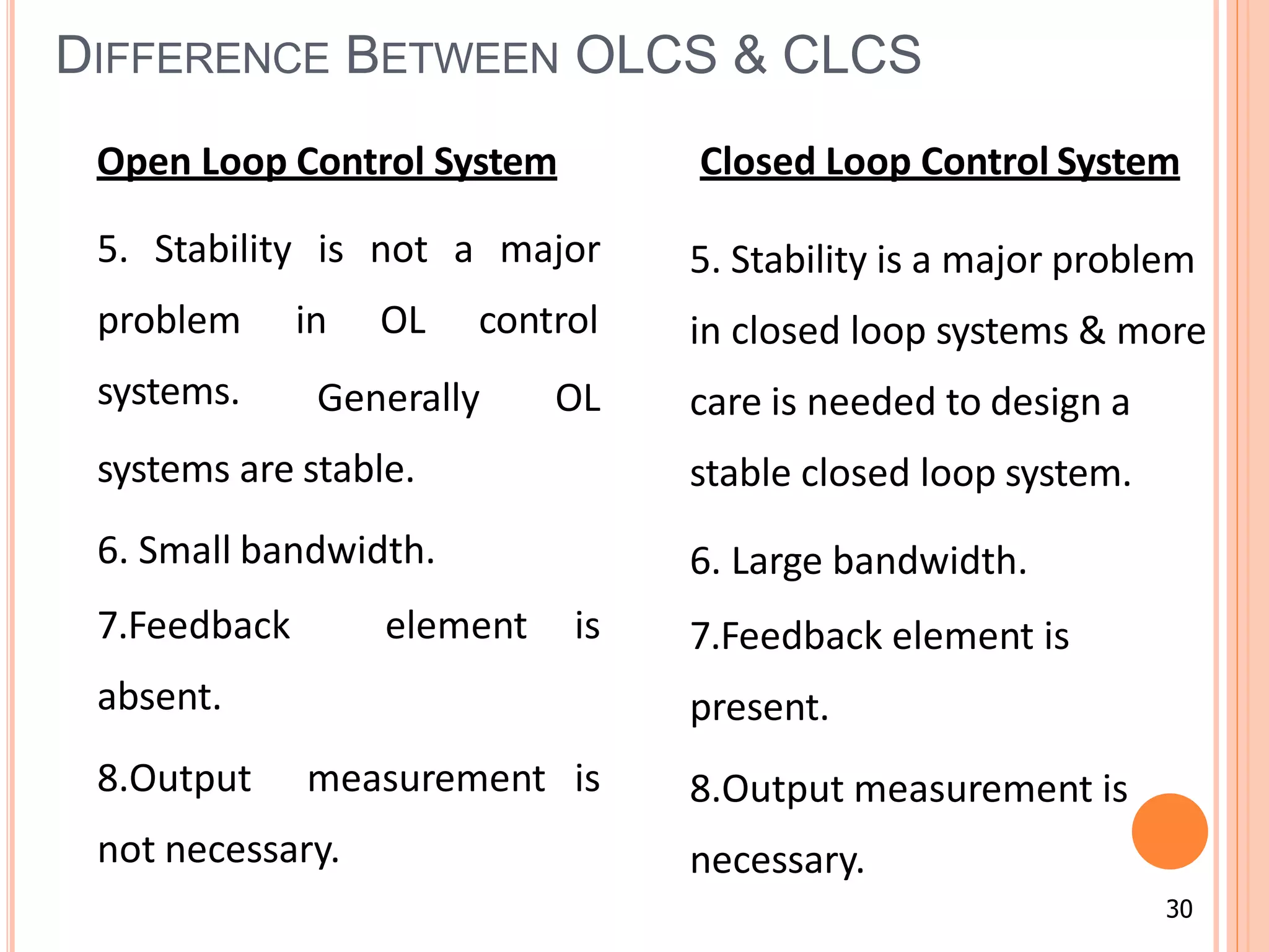 CONTROL SYSTEMS AND MEASUREMENTS | PPT