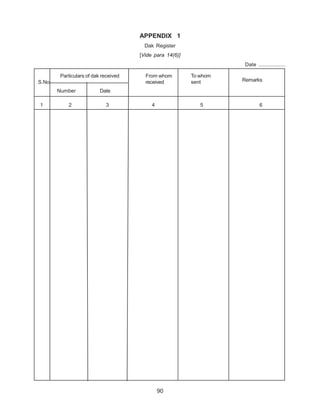 CENTRAL SECRETARIAT MANUAL OF OFFICE PROCEDURE | PDF