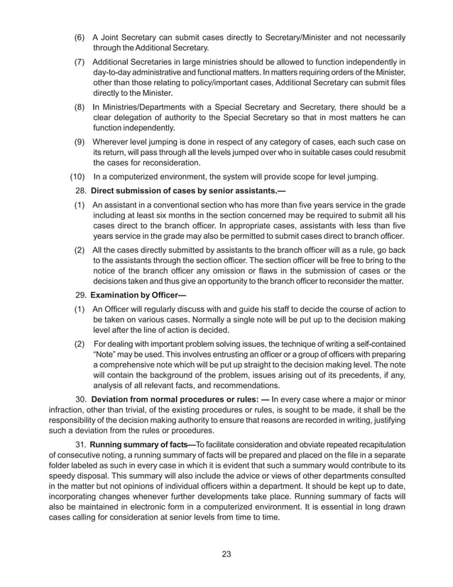 CENTRAL SECRETARIAT MANUAL OF OFFICE PROCEDURE | PDF
