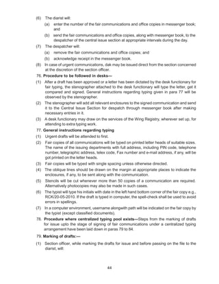 CENTRAL SECRETARIAT MANUAL OF OFFICE PROCEDURE | PDF