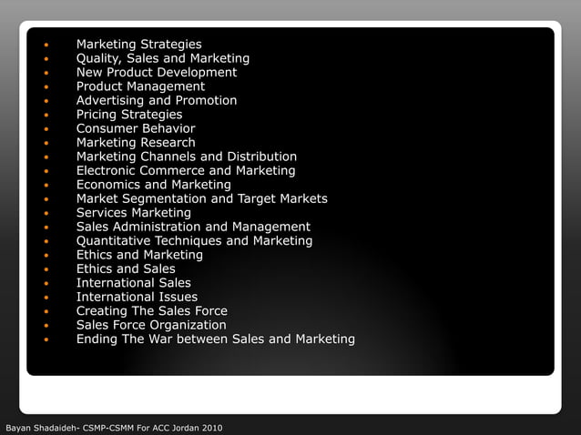 Certified Sales and Marketing Professional Program | PPT