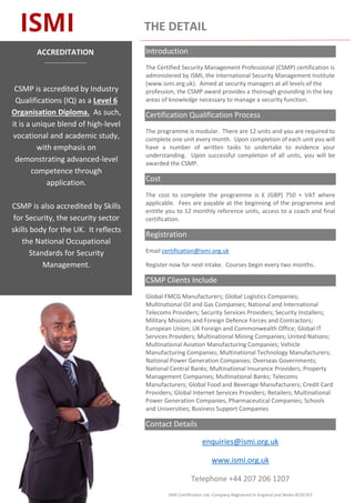 Csmp overview may 14 | PDF