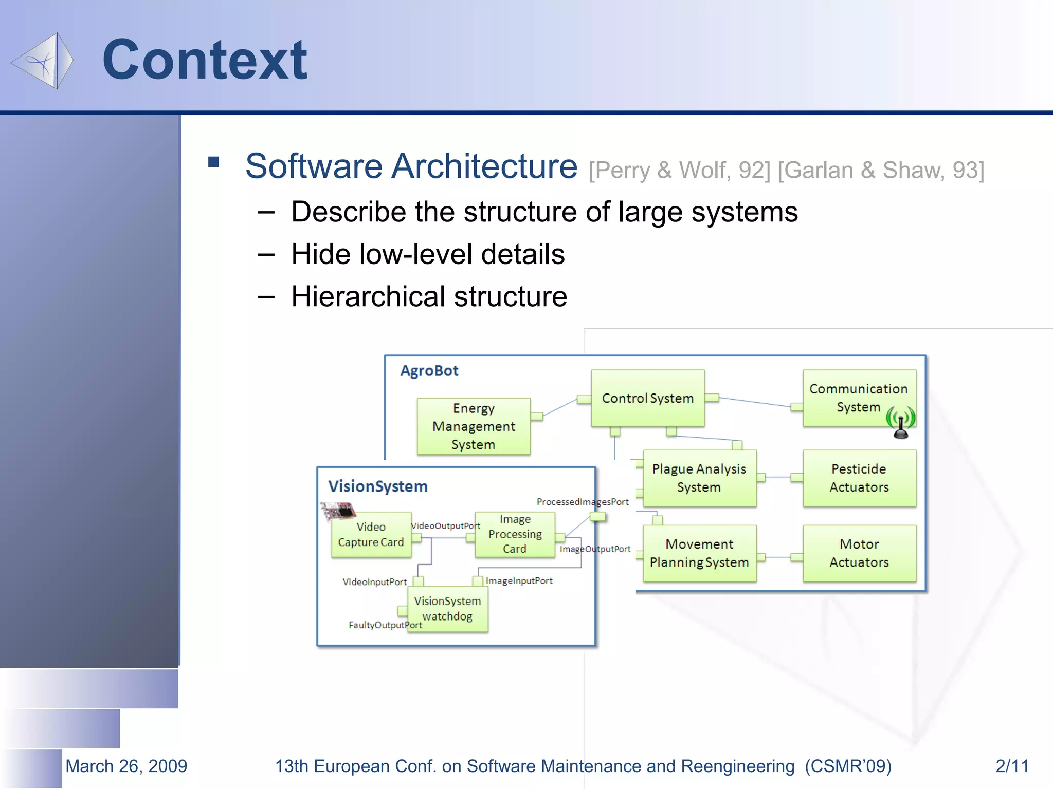 Handling The Dynamic Reconfiguration Of Software Architectures Using