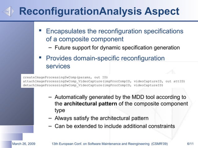 Handling The Dynamic Reconfiguration Of Software Architectures Using