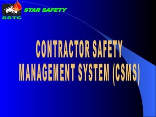 Contoh CSMS PRESENTASION untuk kontraktor.ppt