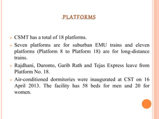 Chatrapati Shivaji Maharaj Terminus(CSMT), Mumbai.pptx