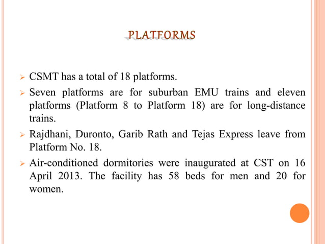 Chatrapati Shivaji Maharaj Terminus(CSMT), Mumbai.pptx