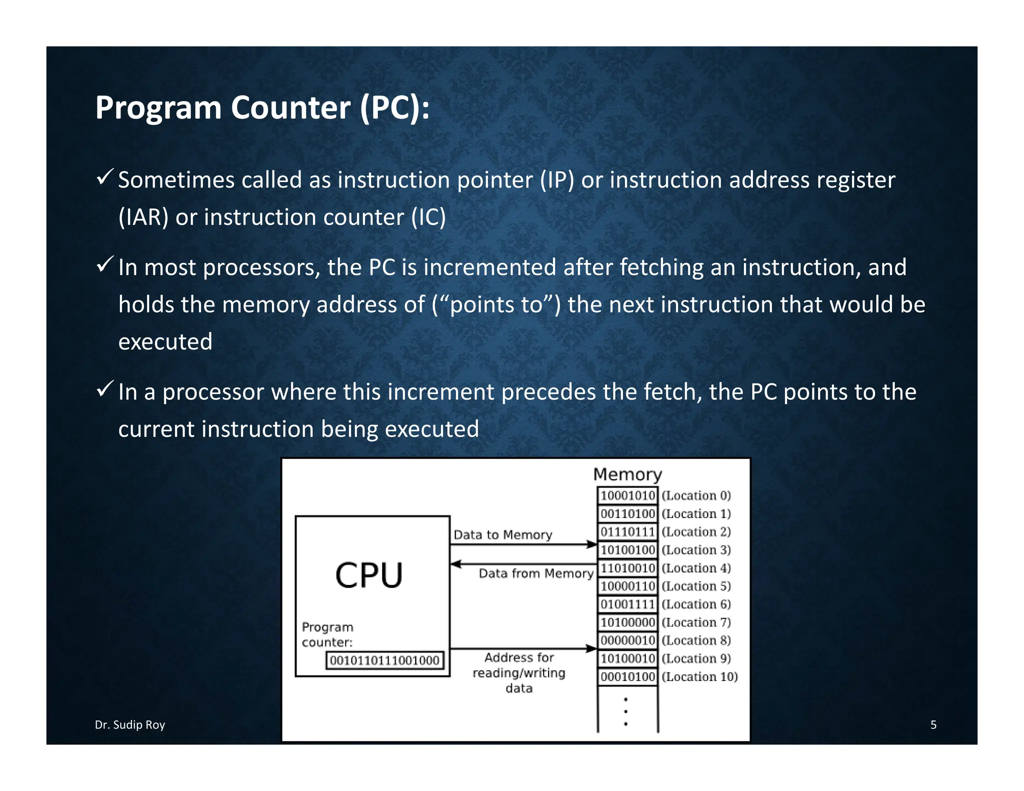 CSN221_Lec_5.pdf Computer Organization, CPU Structure and Functions | PDF | Computing ...